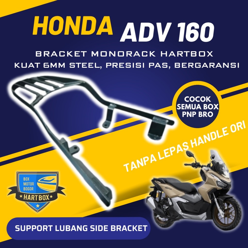 Jual Bracket Monorack Honda ADV160 New | Bracket Box Motor ADV 160 ...