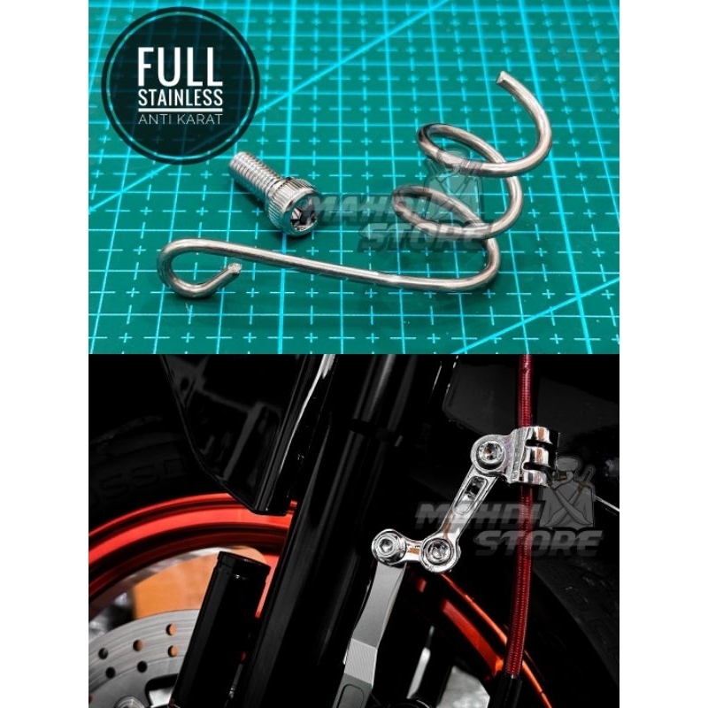 Jual DUDUKAN BREKET BRACKET SELANG REM CAKRAM SHOCK SOK DEPAN CUSTOM ...