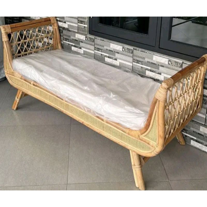 Jual Bench Sofa Rotan Aesthetic Lebar 150cm | Shopee Indonesia