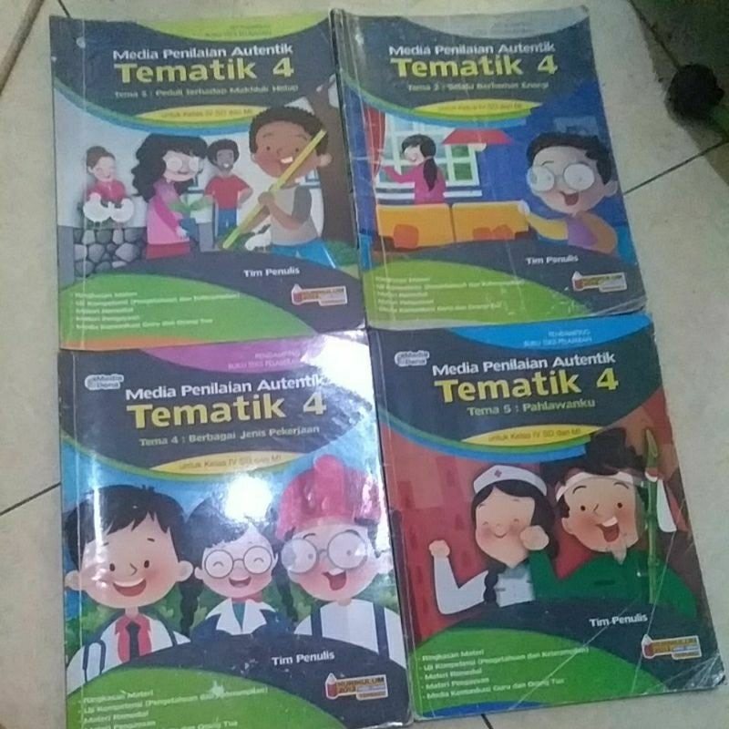 Jual buku tematik untuk kelas 4 sd dan mi tema 2,3,4,5, | Shopee Indonesia