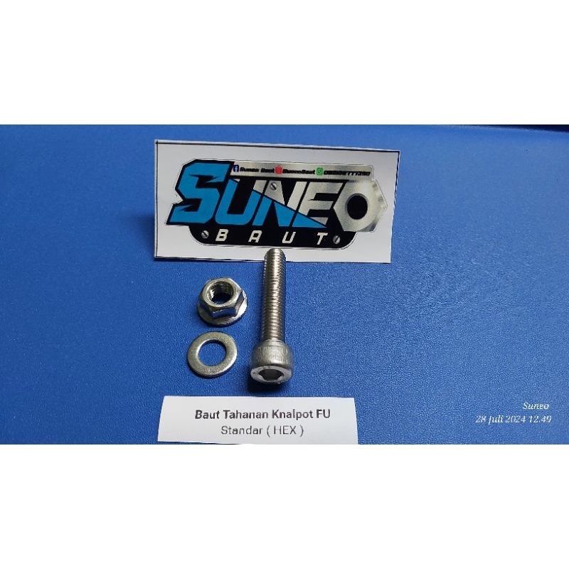 Jual Baut Tahanan Knalpot Satria FU Standar ( Baut L Stainless 304 ...