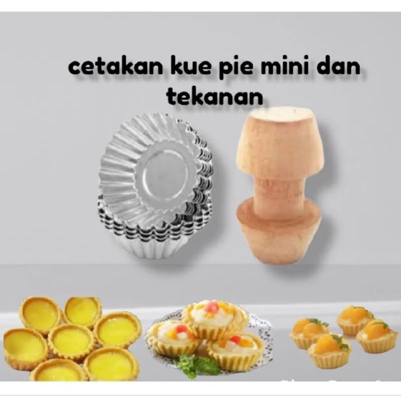 Jual Cetakan kue pie c mini kue pie susu 1 set isi 20 pcs | Shopee ...