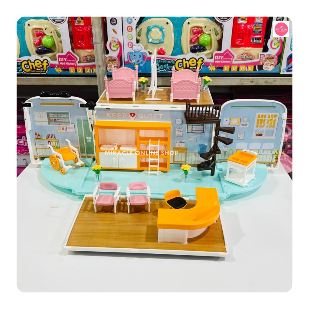 Jual Mainan Dokter Hospital Ambulance Boneka Kelinci Rabbit Playset ...
