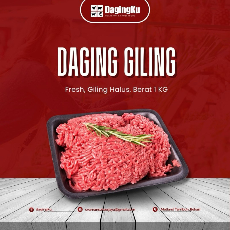 Jual Daging Giling Premium 500Grm Lemak 10%/Daging Giling Sapi Premium ...