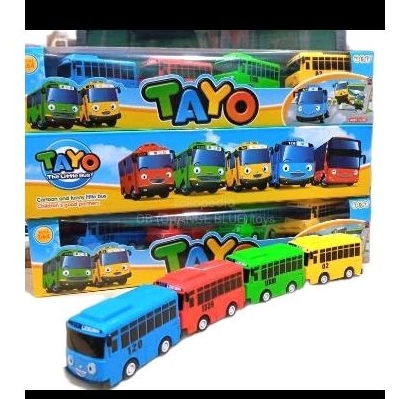Jual Bus Tayo Pull Back ( 4pcs ) / mainan little bus tayo | Shopee Indonesia