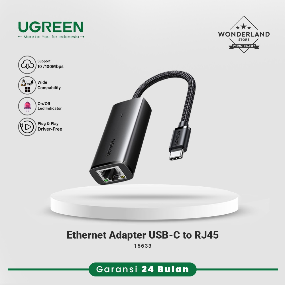 Jual Ugreen Ethernet Adapter USB-C to LAN RJ45 Gigabit Network 100Mbps ...