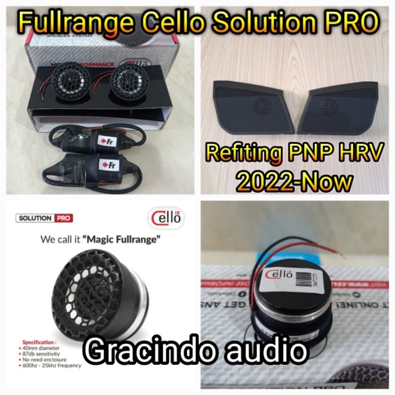 Jual Tweeter Fullrange Cello Solution PRO Plug N Play Honda All New HRV ...
