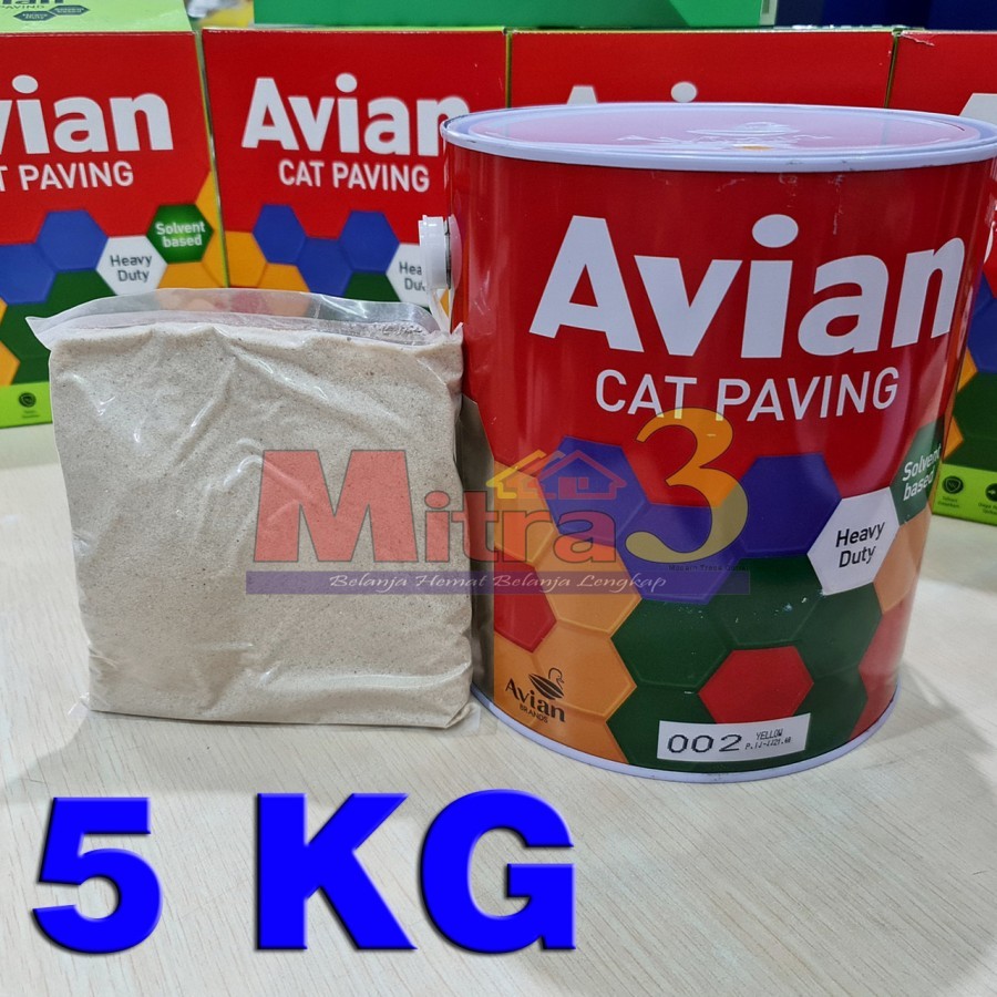 Jual AVIAN Cat Paving 5 KG / Cat Jalan Aspal Beton Lapangan SOLVENT ...