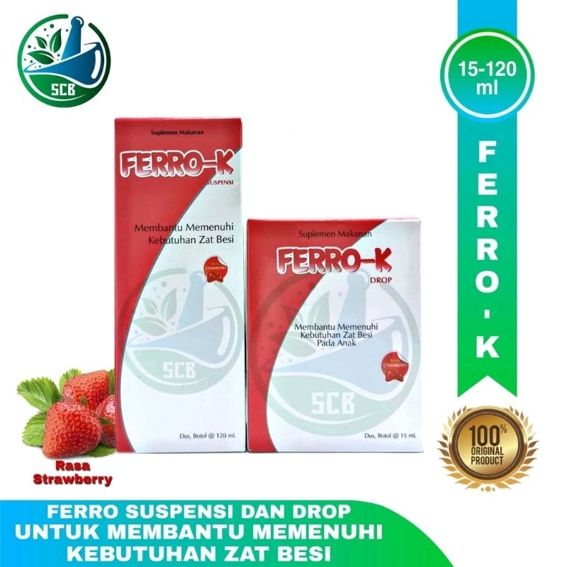 Jual FERRO K DROP 15ML / SUSPENSI 120ML - SUPLEMEN ZAT BESI UNTUK ANAK ...