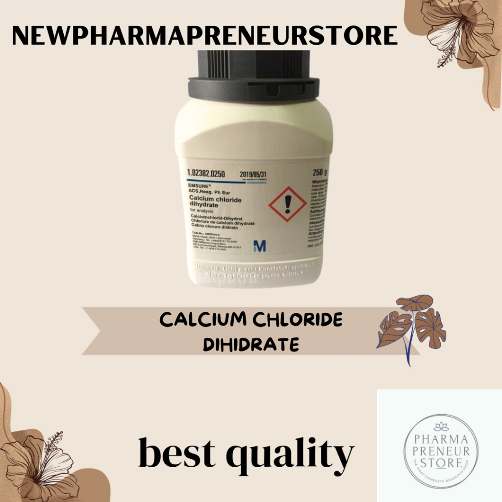 Jual CALCIUM CHLORIDE DIHIDRATE PRO ANALISA MERCK KEMASAN 50 DAN 100 ...