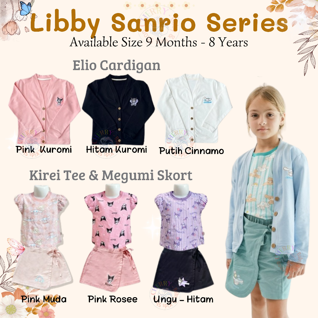 Jual Libby Sanrio 9 Bulan - 8 Tahun Kirei Tee Atasan Puffy / Celana Rok Bordir Megumi Skort ...