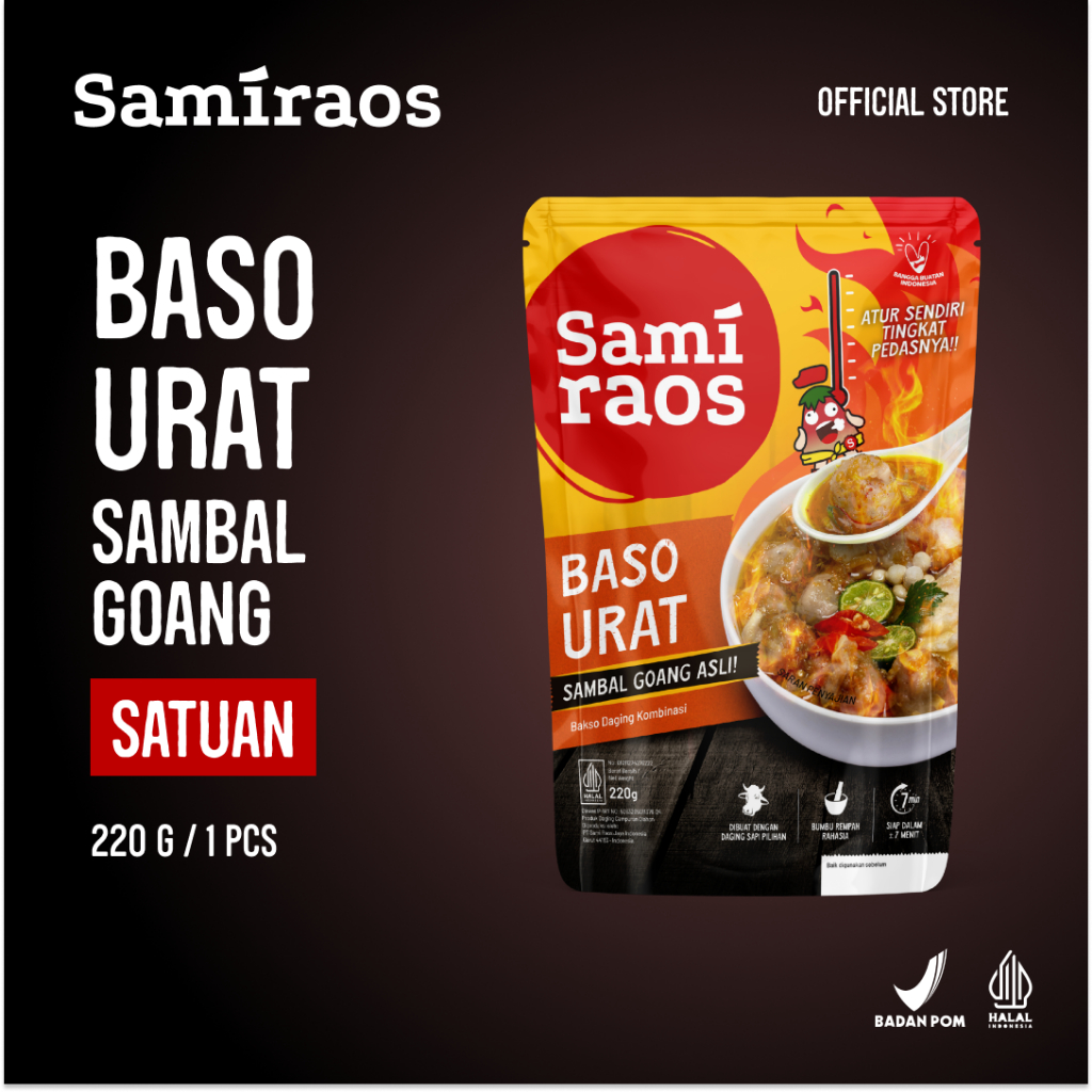 Jual SAMI RAOS - Baso Urat Sambal Goang | Shopee Indonesia