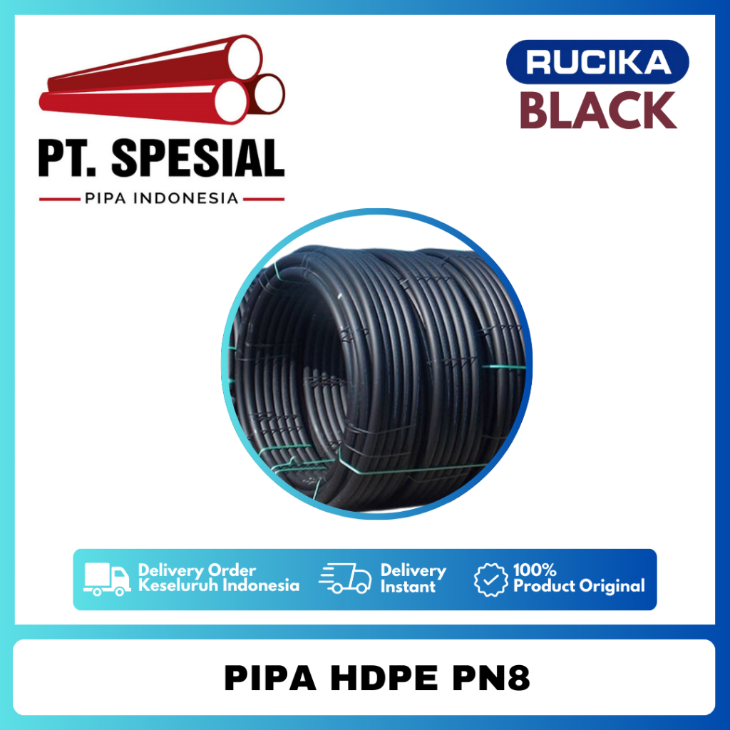 Jual Pipa HDPE PN8 DN710 - 28" Rucika Roll 6 Meter - 05 | Shopee Indonesia