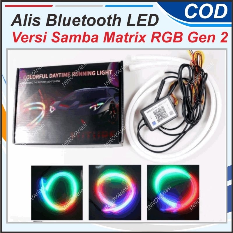 Jual ALIS SAMBA RGB BLUETOOTH MATRIX WRGB DRL FLEKSIBEL APLIKASI ...