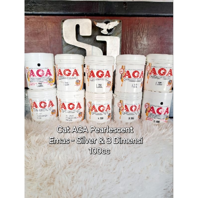 Jual Cat AGA 100cc PEARLESCENT & 3 DIMENSI S100/S200/S300/S506/700/701 ...