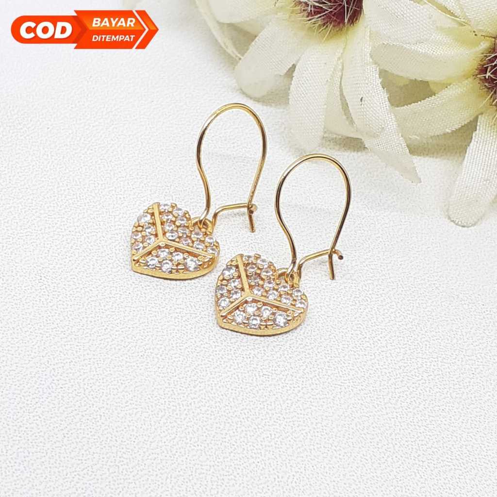 Jual mytitanium-anting xuping lapis emas model kekinian wanita dewasa kwalitas terbaik HUD8E ...
