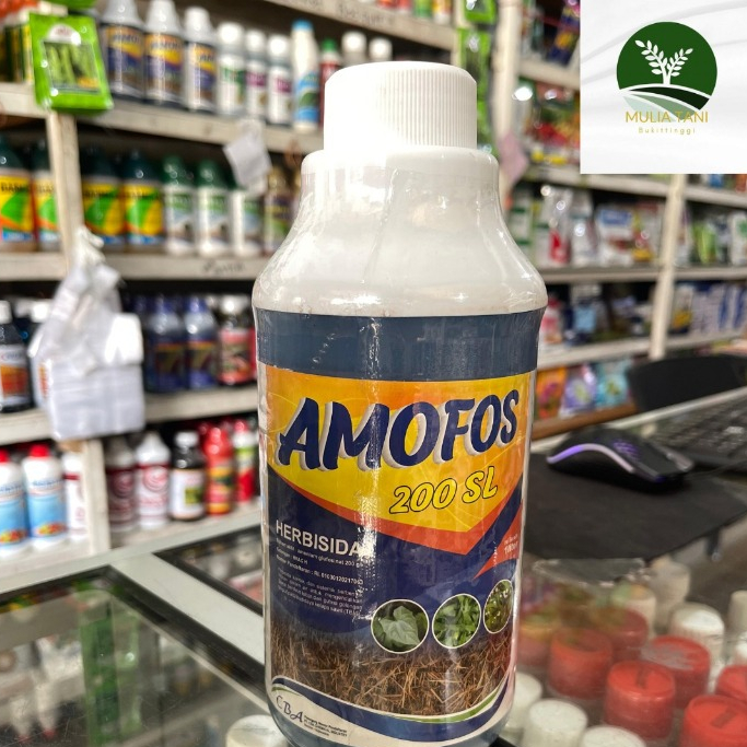 Jual Amofos 200 SL 1 Liter Herbisida amonium glufosinat untuk rumput teki dan lulangan | Shopee ...