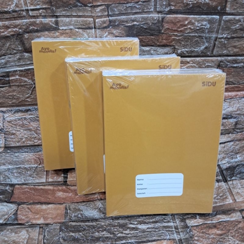 Jual BUKU TULIS SIDU 40 LEMBAR COVER COKLAT NAMA UKURAN A5/KWARTO/KECIL ...