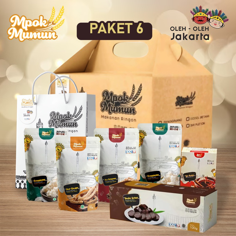 Jual Oleh Oleh Jakarta isi 6 Varian khas betawi - MPOK MUMUN | Shopee ...