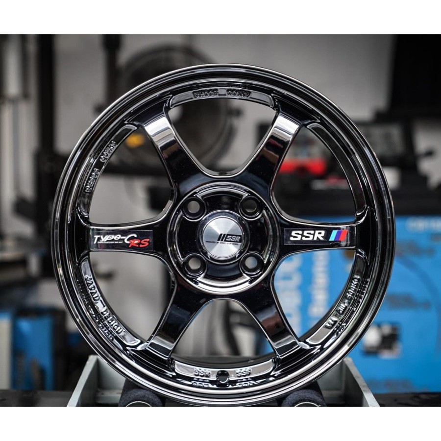 Jual velg racing ring 15 SSR TYPE C BLACK CHROME lebar 6,5 et 42 velg r15 brio mobilio jazz vios ...