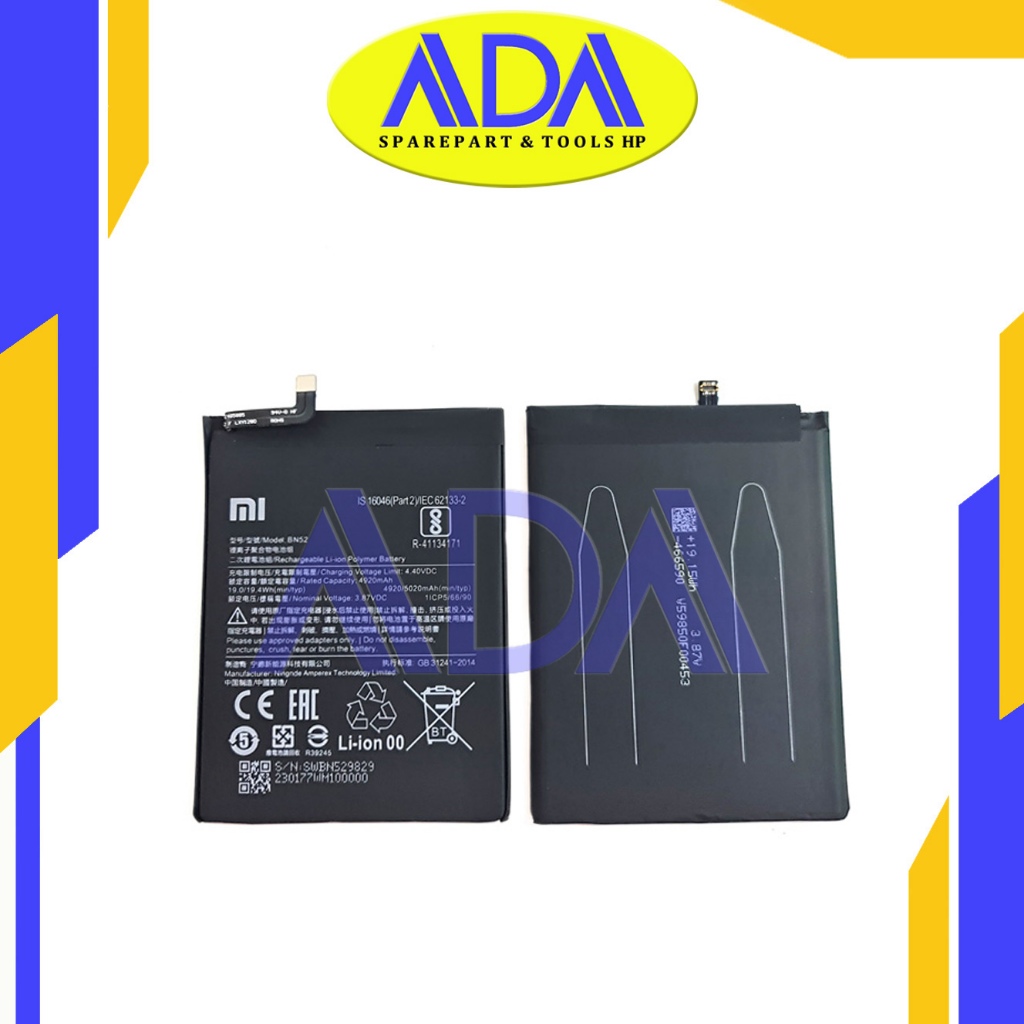 Jual BATERAI XIAOMI REDMI 9 / NOTE 9 / BN52 / BN54 BATRE BATTERY ...