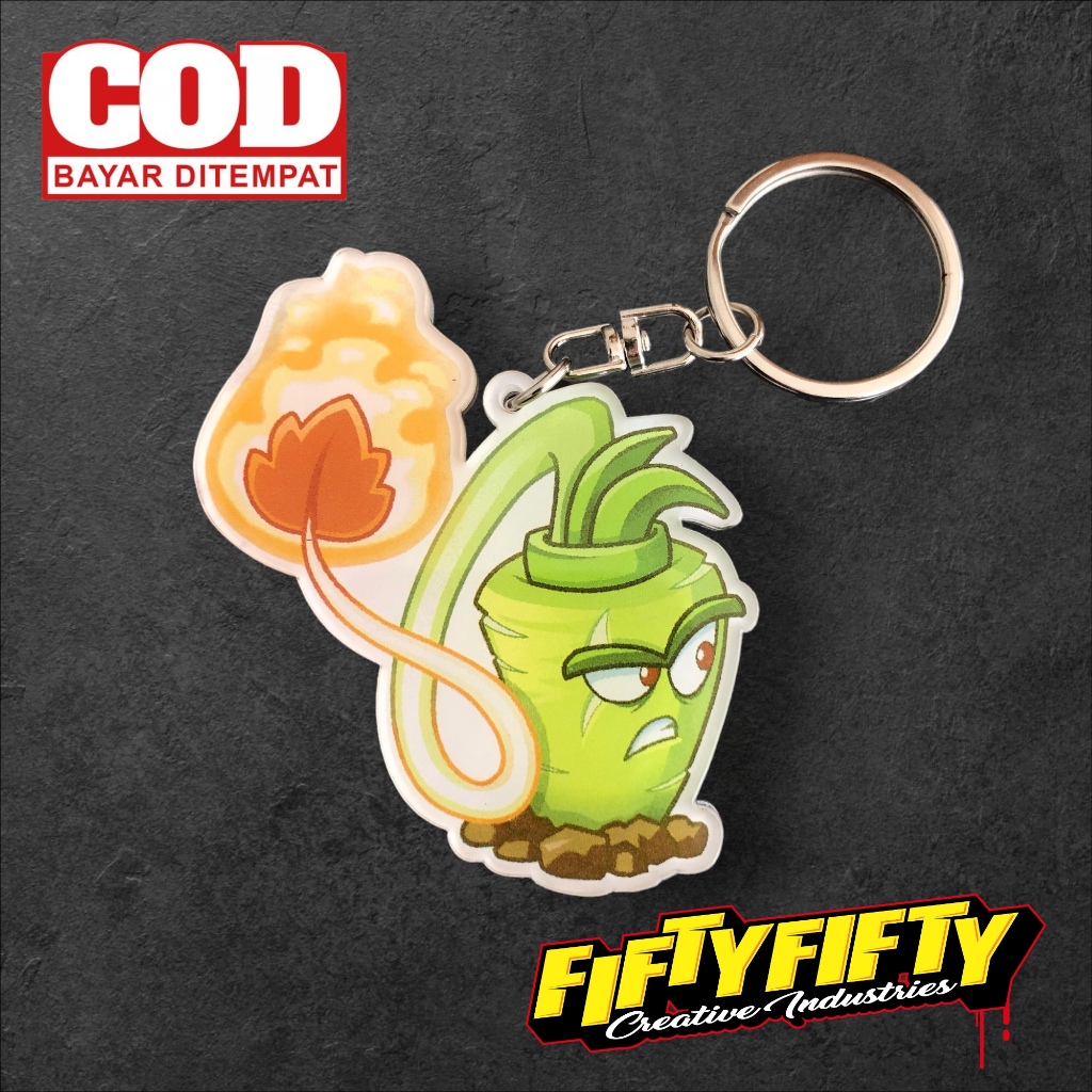Jual Gantungan Kunci Karakter WASABI Plants Vs Zombies Keychain Bahan ...