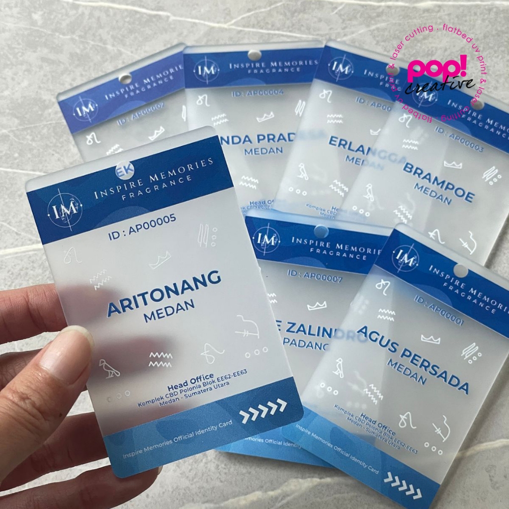 Jual ID Card Akrilik DOFF Matte Exlusive Premium | Shopee Indonesia
