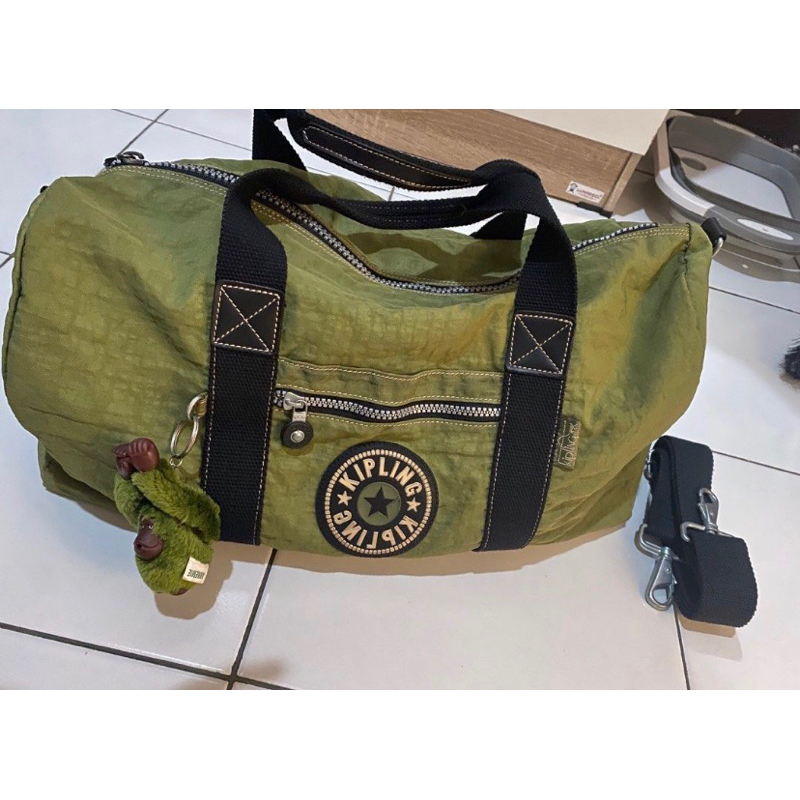 Jual Duffel Bag kipling - Olive Green | Shopee Indonesia