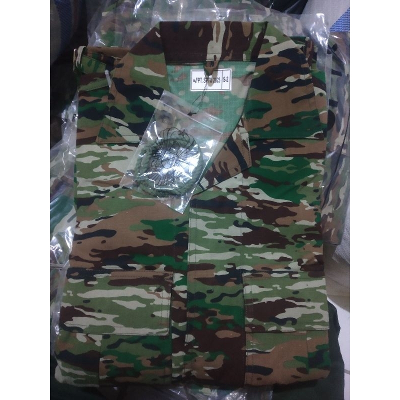 Jual Baju PDL Doreng NKRI TNI AD OriginaL | Shopee Indonesia