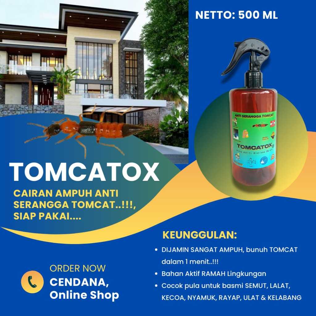 Jual Anti Serangga Tomcat, TOMCATOX membasmi Tomcat dalam waktu 1 Menit ...