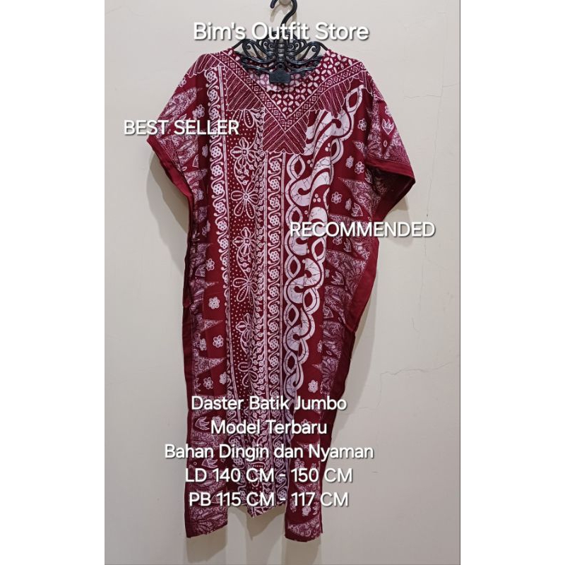 Jual Bim's Outfit Store - Daster Batik Jumbo Ld 140-150 cm Bahan ...