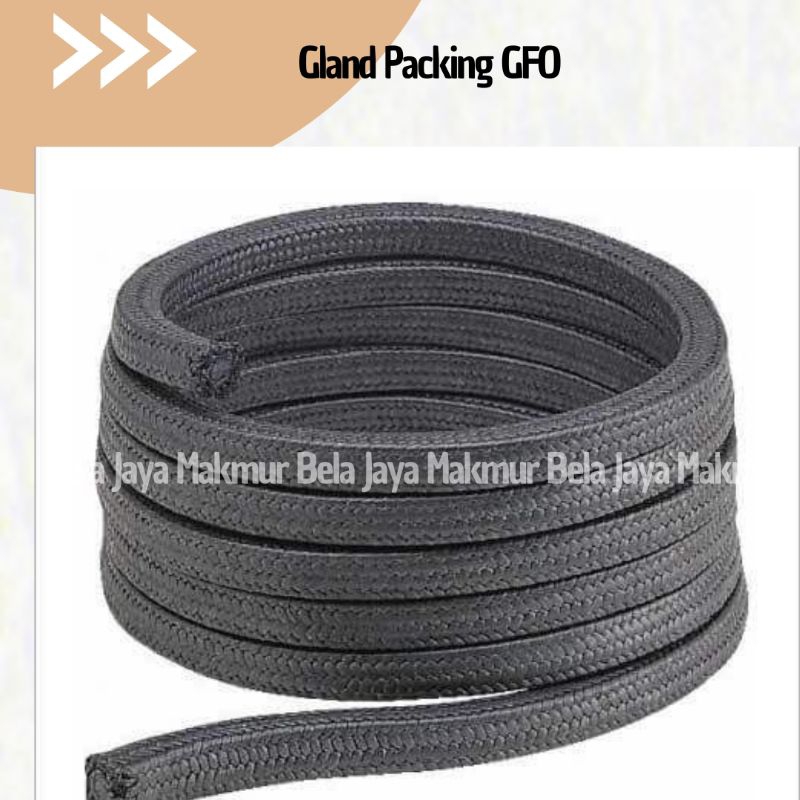 Jual Gland Packing GFO Tebal 25mmx25mmx100cm/ Gland Packing Asbestos ...
