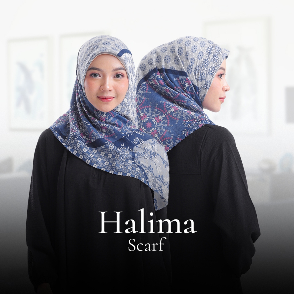 Jual Delara Outfit - Scarf Motif Halima Hijab Segi Empat Hijab Motif Jilbab Voal Motif Ukuran ...