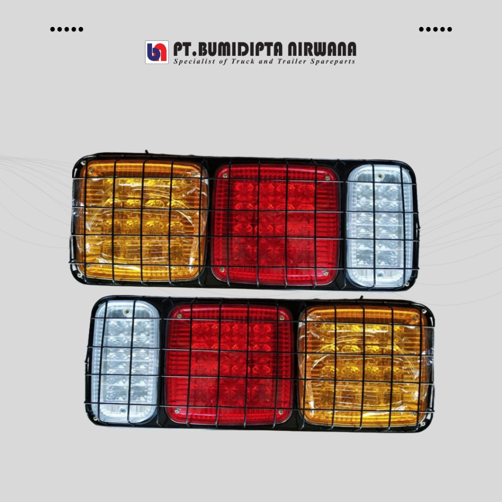 Jual Stoplamp Variasi 3 Warna Pelindung LED 24 Volt Lampu Belakang Rem ...