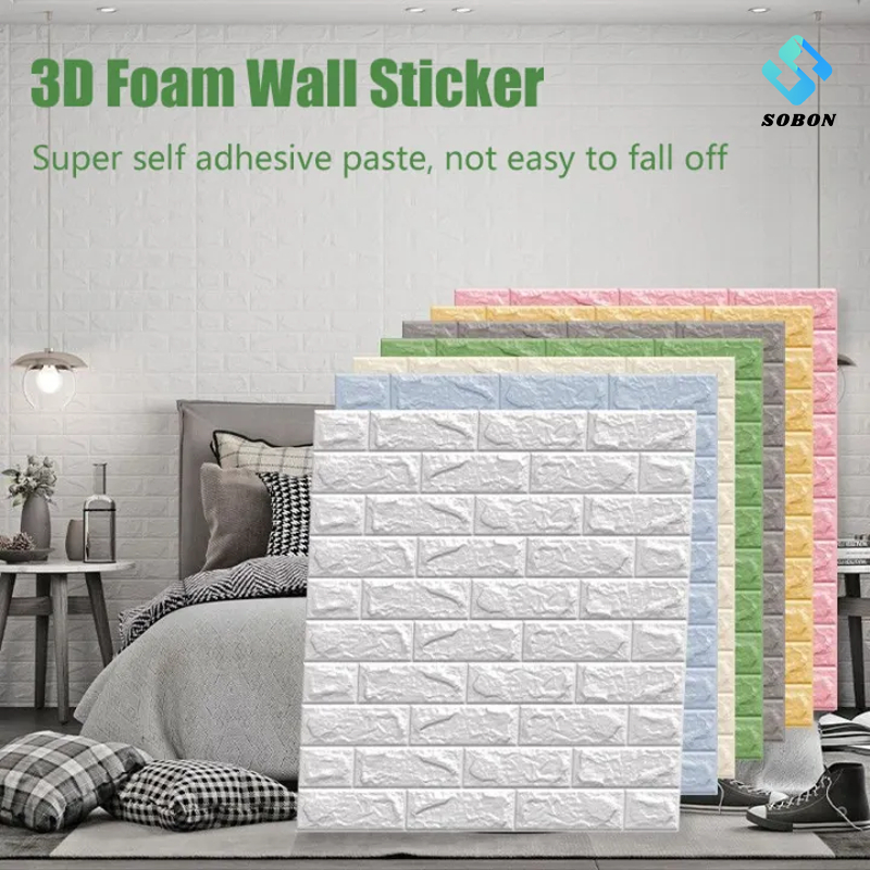 Jual Wallpaper 3D Foam Dining Sticker 70 x 77 cm Dinding 3D Wallfoam ...