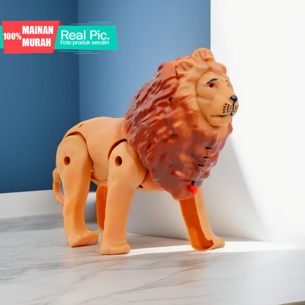 Jual MAINANKEI MAINAN SINGA RAJA HUTAN BO BERJALAN MENGAUM DAN ...
