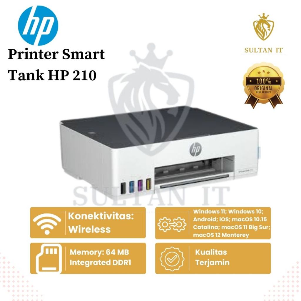 Jual Printer Smart Tank HP 210 (Print Wifi) / 520 (Print,Scan,Copy ...