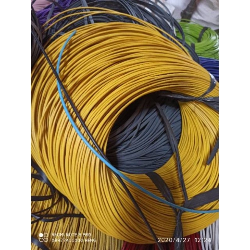 Jual rotan sintetis bulat ukuran 2mm harga per 150meter ready stok ...