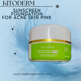 Jual Kitoderm sunscreen foundation for acne skin &/pink 10 gr | Shopee ...