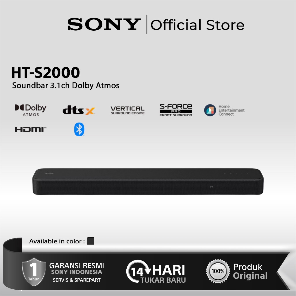 Jual Sony HT-S2000 Sony HT S2000 HTS2000 3.1ch Soundbar DTS X Dolby ...