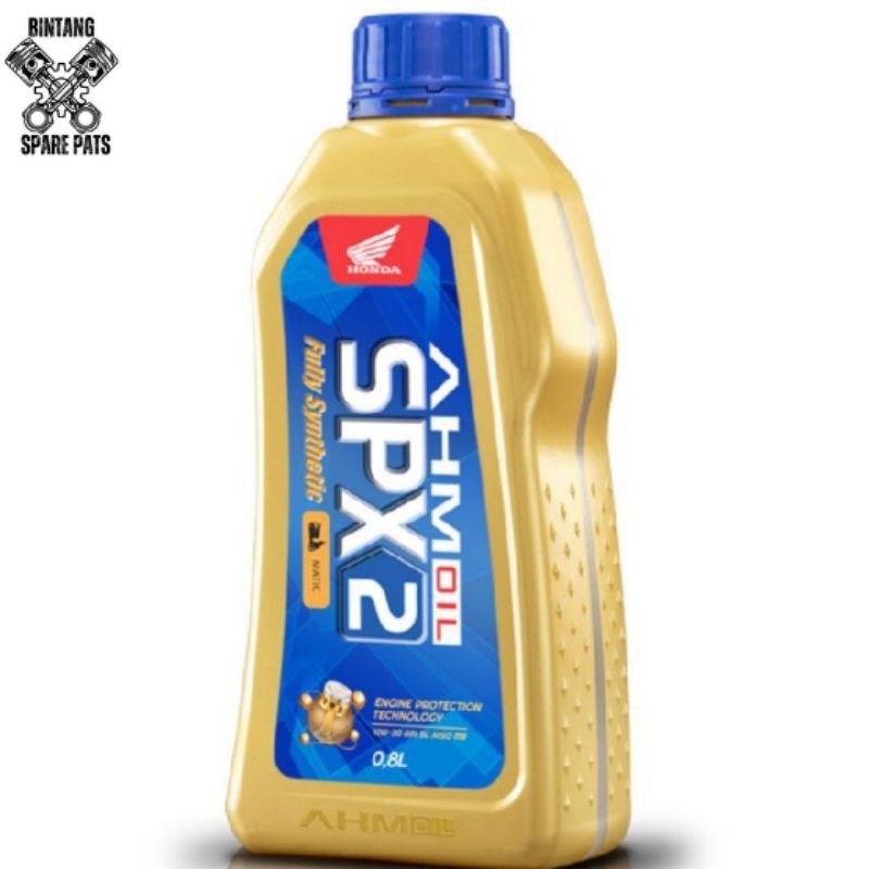 Jual OLI Motor Matic Honda AHM OIL SPX 2 10W-30 0,8L Original | Shopee ...