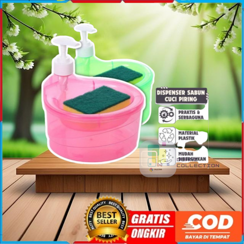 Jual Tempat Sabun Cuci Piring Viral MR.DIY 1000ml + Spons / Wadah ...