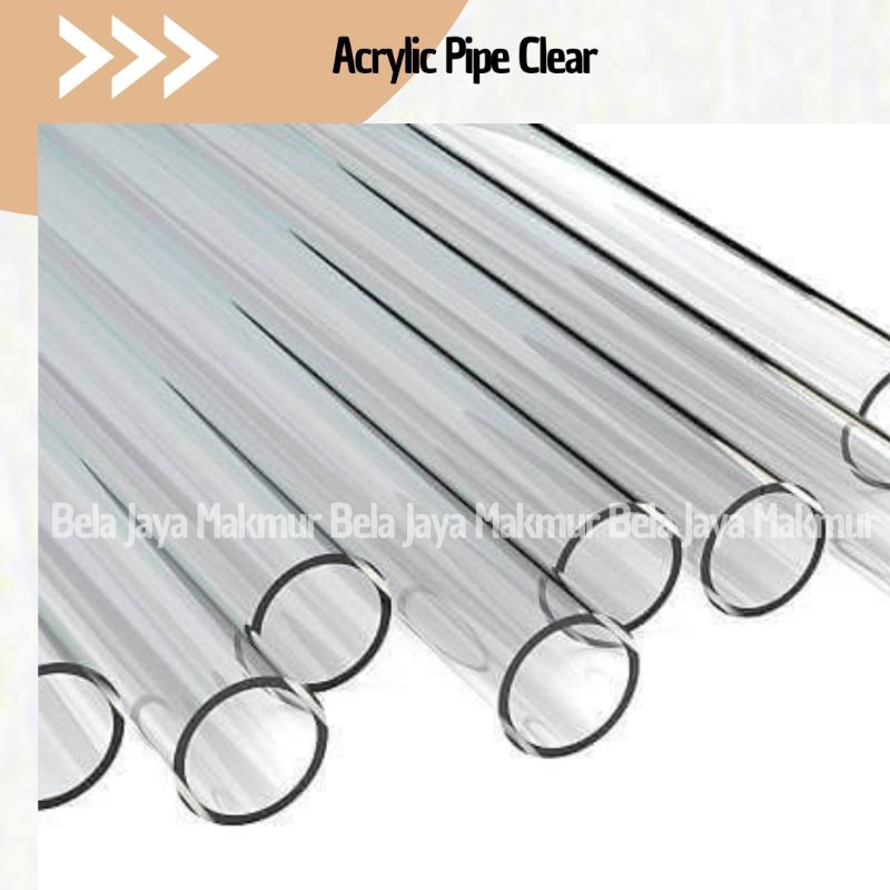 Jual Acrylic Pipe Clear Panjang 2 Meter/ Pipa Tabung Kaca/ Pipa Kosong ...