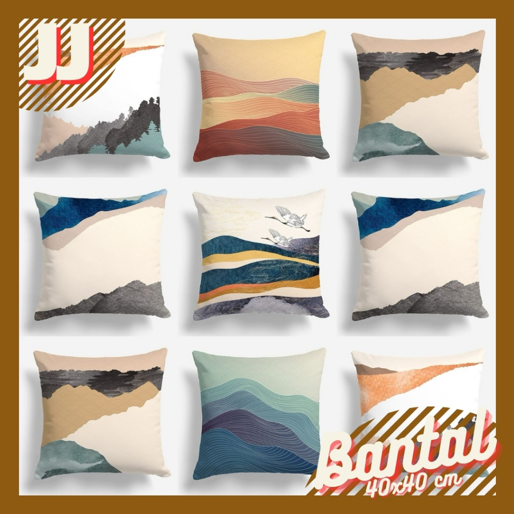 Jual BANTAL SOFA PRINT MOTIF JAPANESE JAPAN HOKKAIDO ART DESIGN 40X40 ...