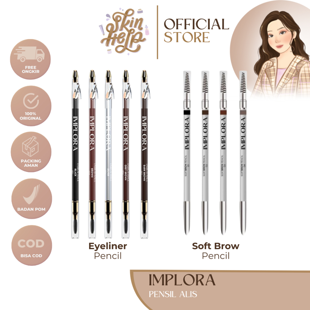 Jual IMPLORA EYEBROW PENCIL - PENSIL ALIS IMPLORA - CELAK - Implora ...