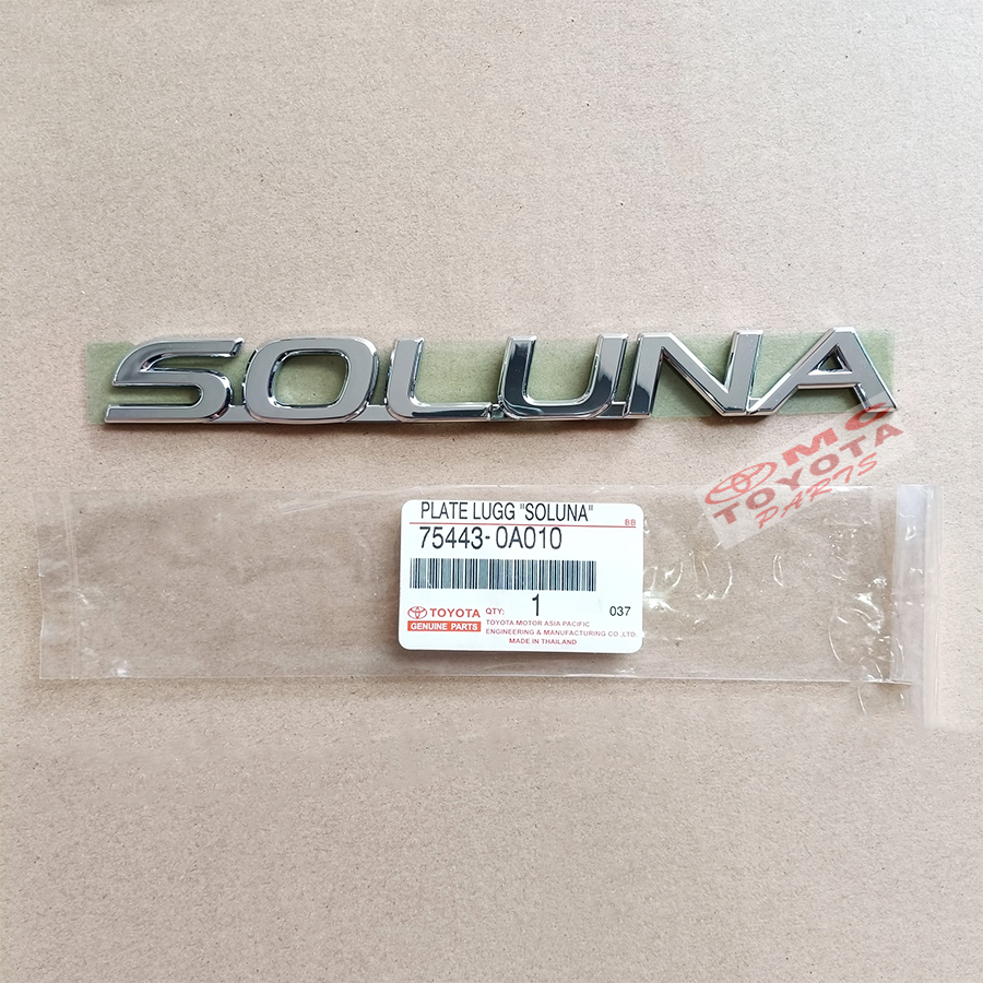 Jual Emblem Tulisan SOLUNA Chrome Logo Sticker Stiker Toyota Soluna ...