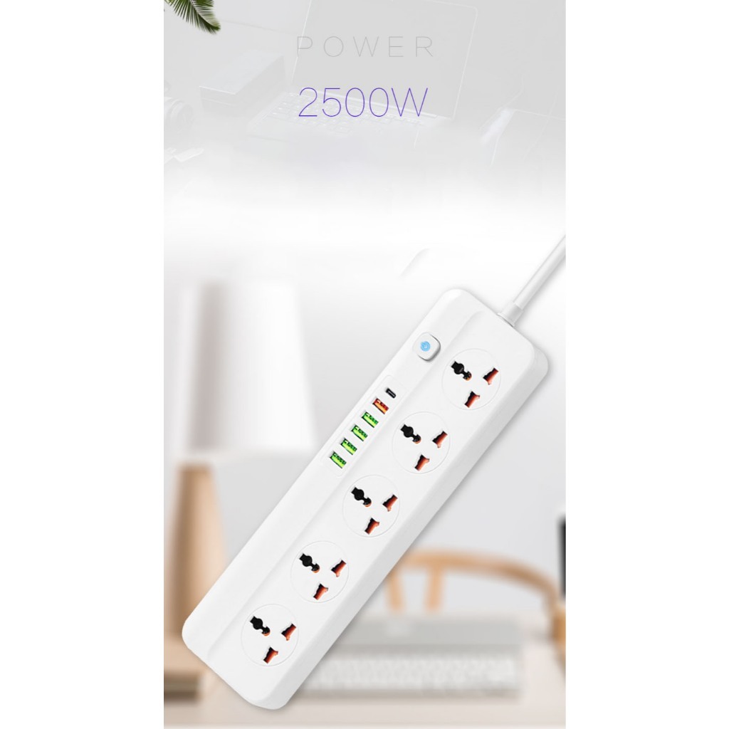 Jual MYWARE Stop Kontak Colokan Listrik 3 Ways T5415 Power Strip Colokan Panjang | Shopee Indonesia