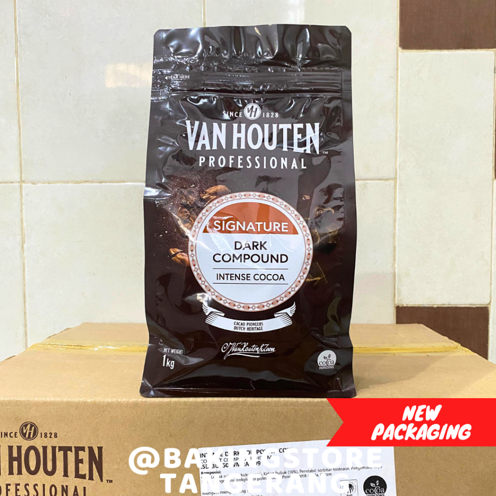 Jual Van Houten Dark Compound Coin 1 kg | Coklat Coin Dark | Shopee Indonesia