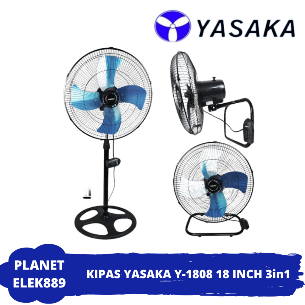Jual Yasaka: Y-1808 Kipas Angin Tornado Besi 18 Inch 3In1 | Shopee Indonesia