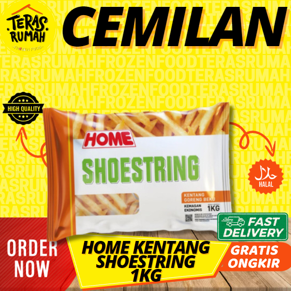 Jual HOME - SHOESTRING FRIES KENTANG GORENG FROZEN 1KG | Shopee Indonesia